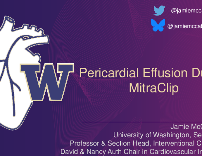 Case 7: Pericardial Effusion During Clip | tctmd.com